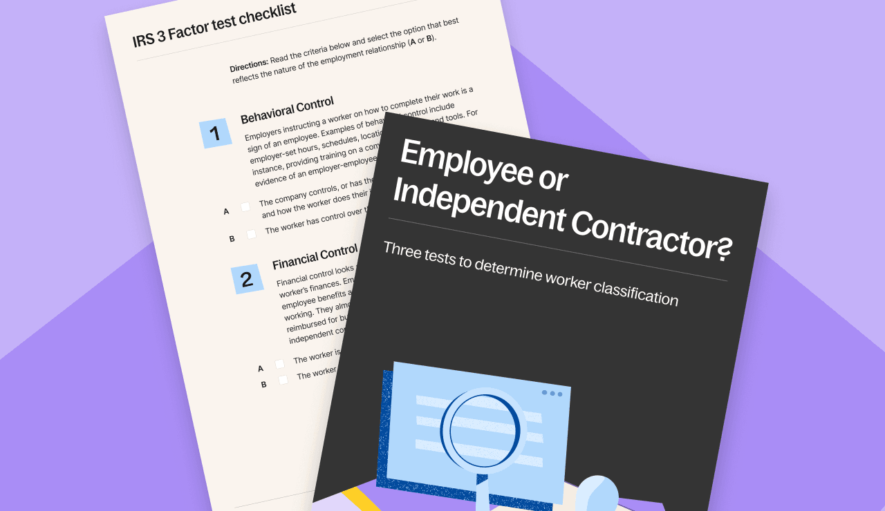 Three Tests to Determine Worker Classification